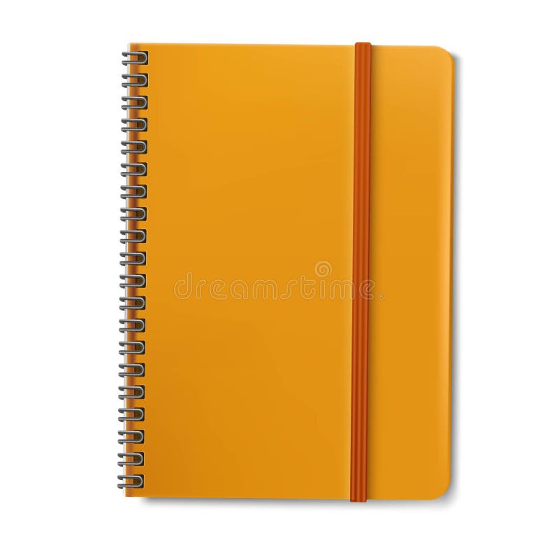Yellow notepad for notes stock vector. Illustration of book - 336423241