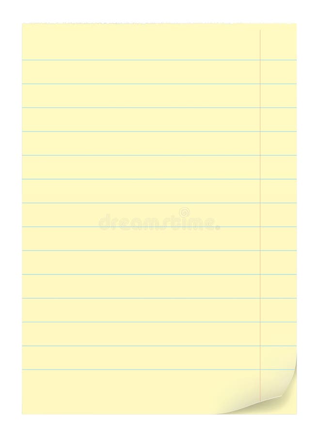 Yellow Notepad (with Path) stock photo. Image of yellow - 11018214