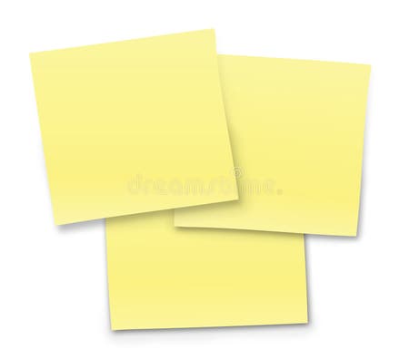 Yellow Notes stock illustration. Illustration of attachment - 20821577
