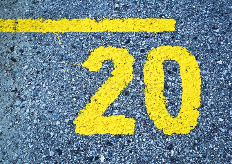 Yellow number twenty stock illustration. Illustration of grunge - 44551568