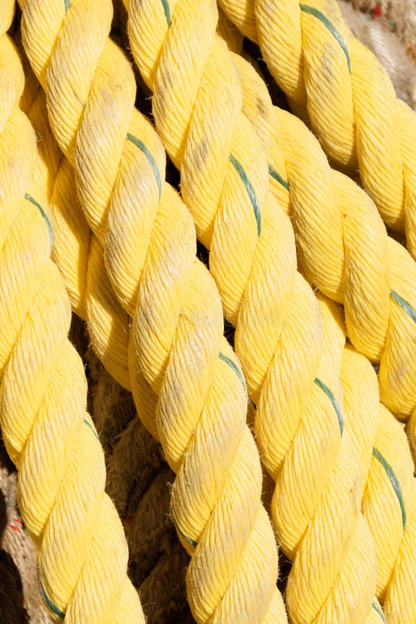 Yellow nylon rope stock photo. Image of boat, yellow - 24622912