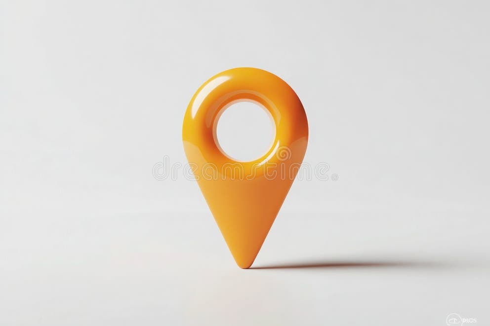 A Yellow Object with a Pointy Top and a Round Bottom Stock Illustration ...