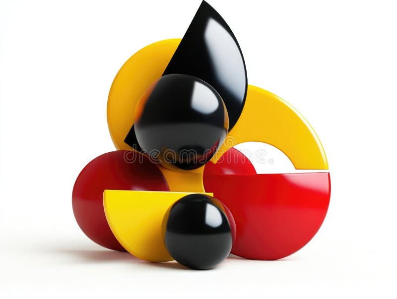 Yellow Object on Red and Yellow Container Stock Photo - Image of ...