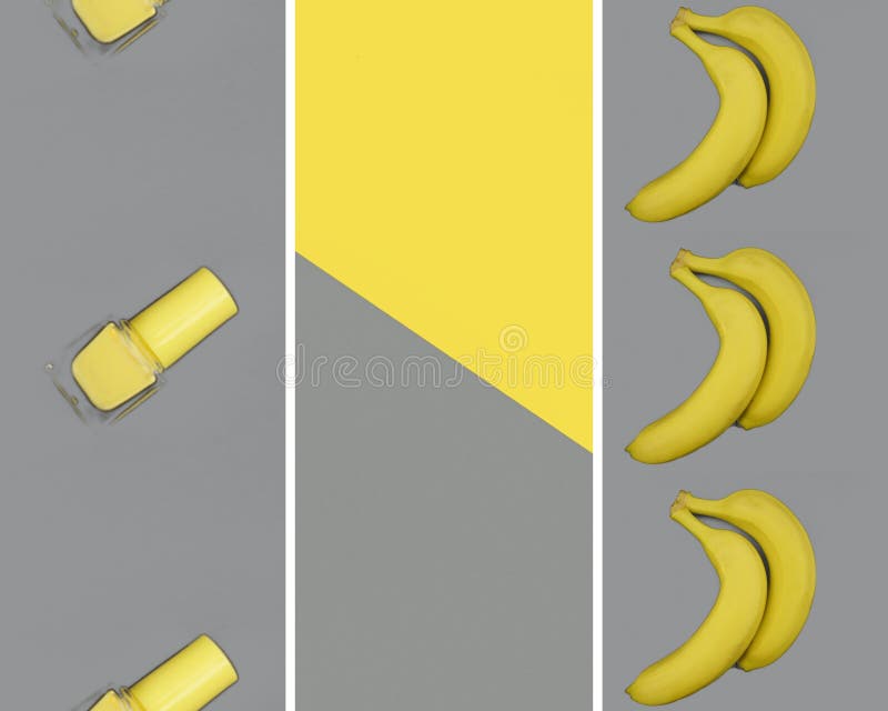 Yellow Objects on Gray Background Stock Image - Image of natural ...