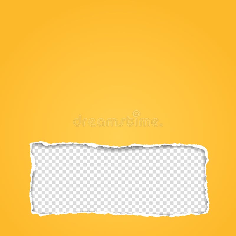 White Oblong Paper Strips Placed One Over Another with Torn Edge in ...