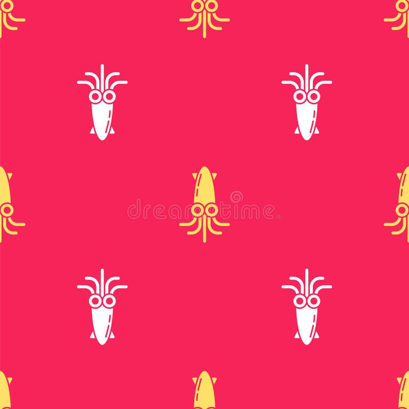 Yellow Squid Pattern Stock Illustrations – 130 Yellow Squid Pattern ...