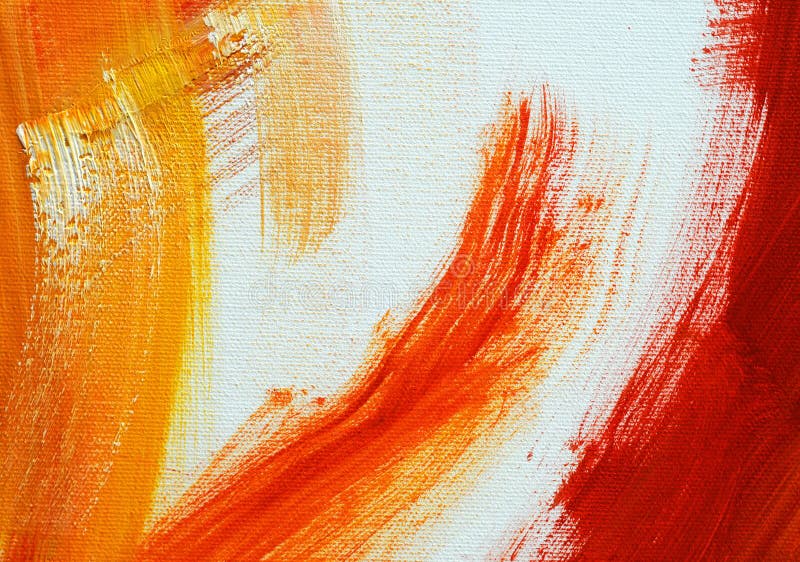 Yellow Oilpainting on Canvas Stock Photo - Image of hands, white: 4521040