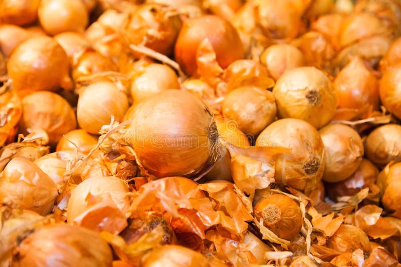 Yellow Onions at the Supermarket Stock Image - Image of harvest ...