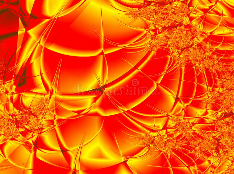 Yellow-orange Abstract Background of Bright Lines and Color Spots ...