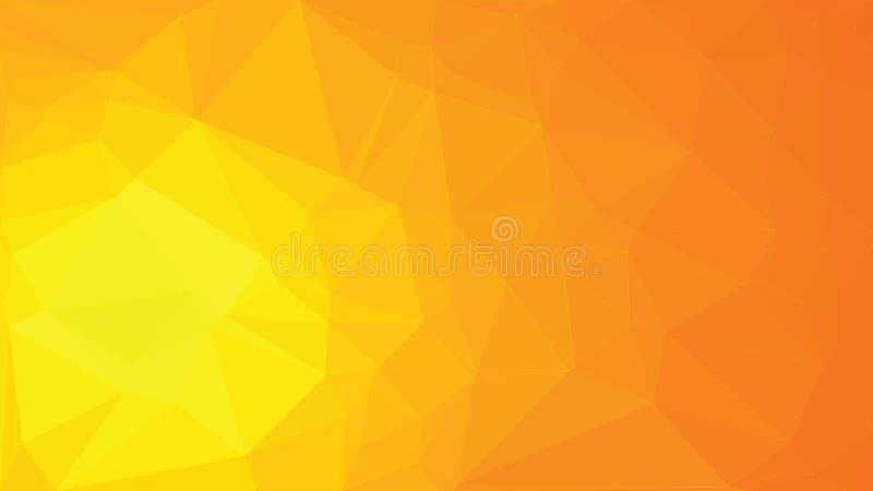 Yellow Orange Abstract Triangle Low Poly Pattern with Same Tone Line ...