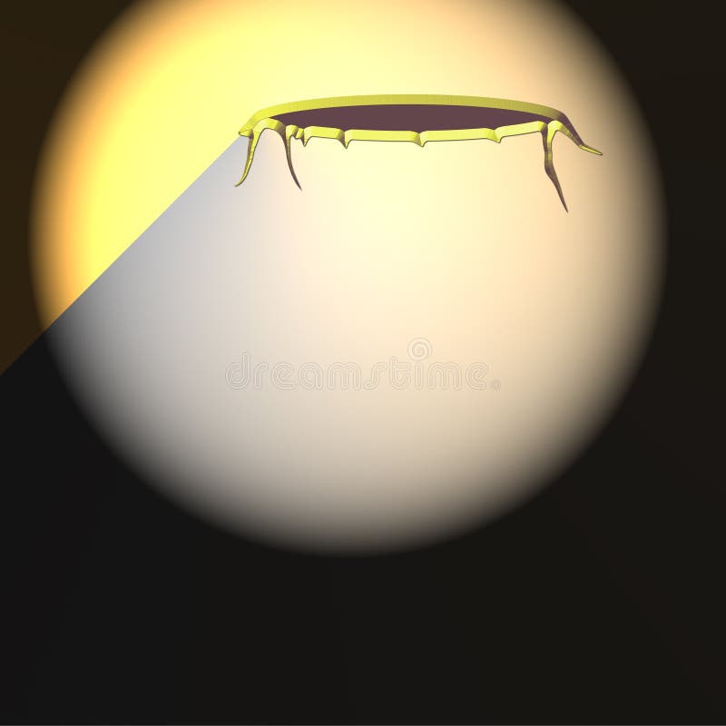 Yellow Orange Brown Black Graphic. 3d Circular Object and Disc Stock ...