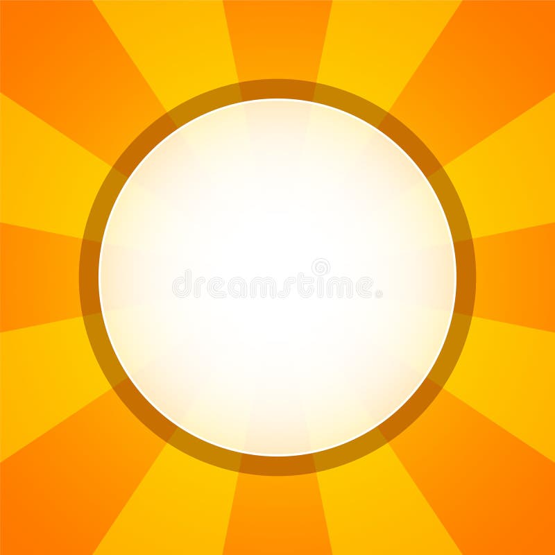 Yellow Orange Circular Background Stock Vector - Illustration of middle ...