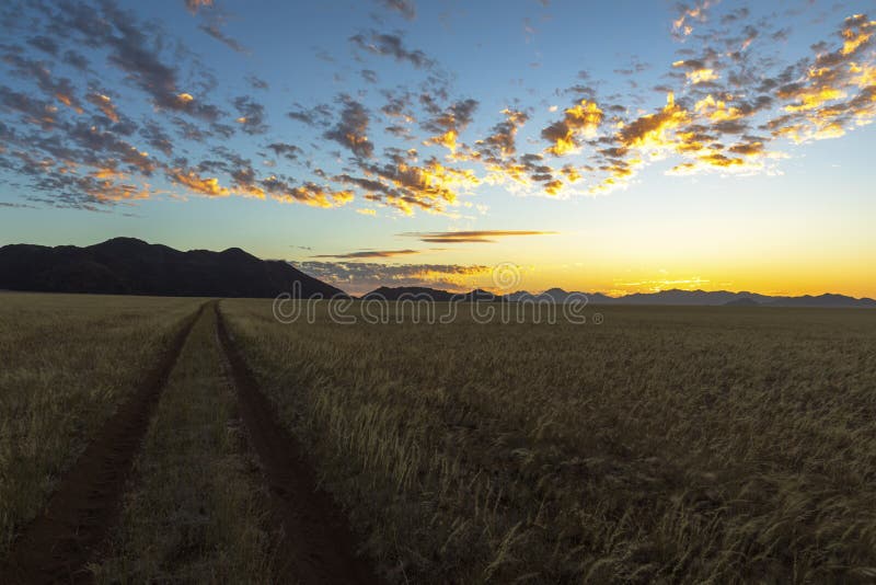 Yellow and Orange Clouds at Sunset Stock Image - Image of horizon ...
