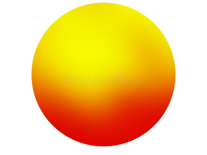 Yellow Orange Color Gradient Web Icon Template, Round Circle Shape ...