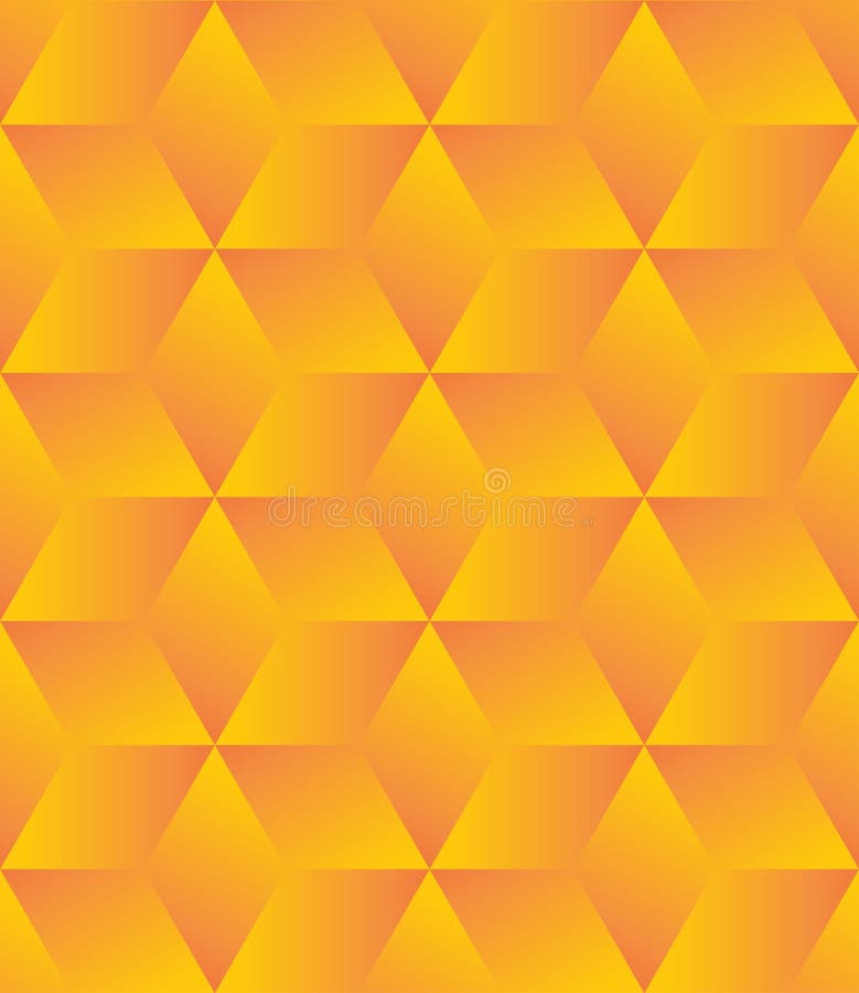 Yellow-orange Cube Seamless Pattern Stock Vector - Illustration of ...