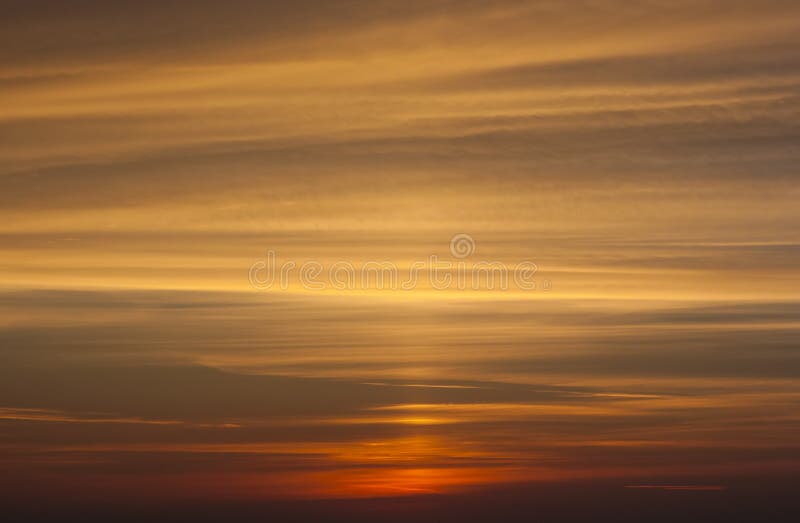 Yellow and Orange Dramatic Sunset Sky Stock Photo - Image of colorful ...