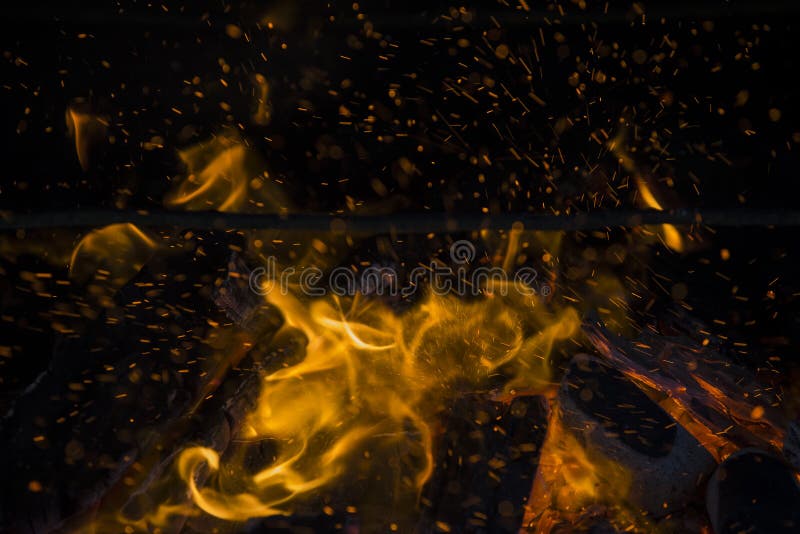 Yellow and Orange Fireball stock image. Image of ignite - 184008417