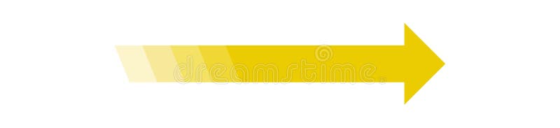 Yellow Orange Gradient Arrow Showing Right Stock Illustration ...