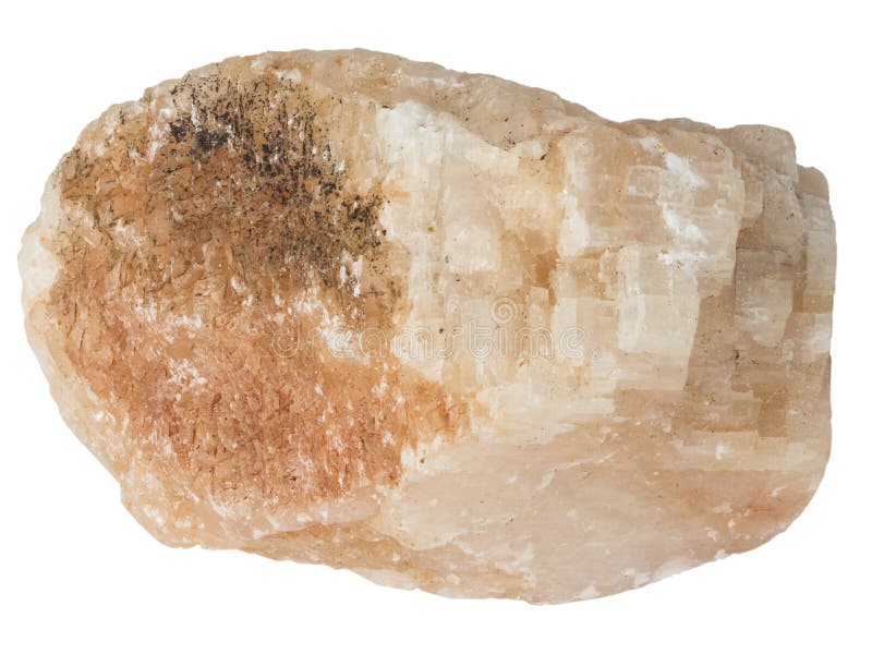 Yellow and Orange Raw Calcite Stone Macro, Isolated Stock Image - Image ...