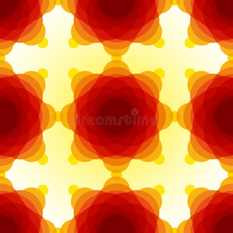 Yellow, Orange and Red Blended Transparent Circles Stock Vector ...