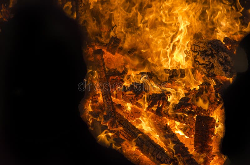 Yellow Orange and Red Fire Flames As Background with Elements Bu Stock ...