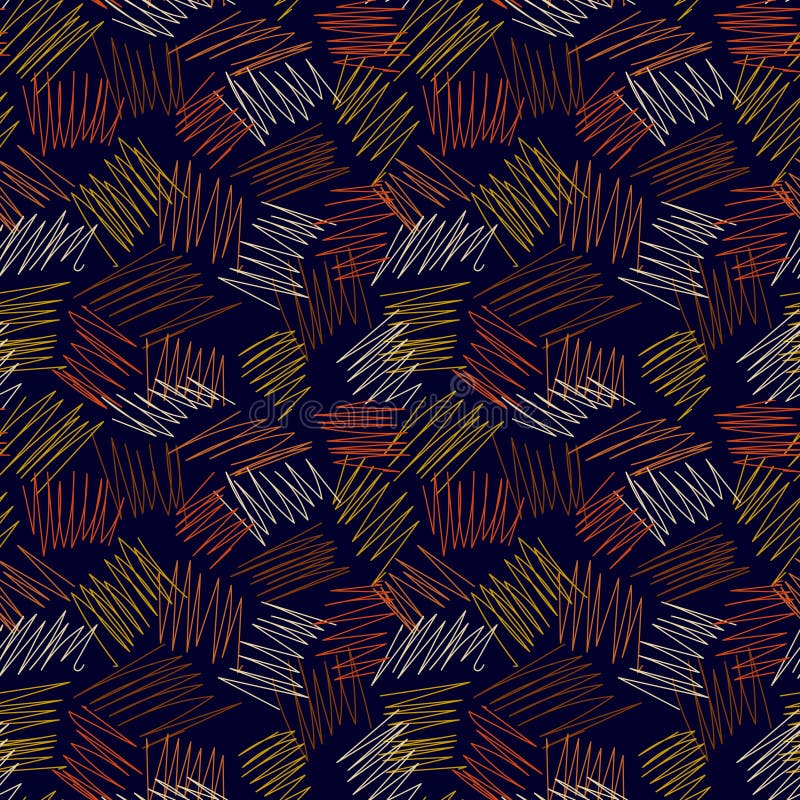 Yellow, Orange, Red and White Hatching on Black Backdrop Stock Vector ...