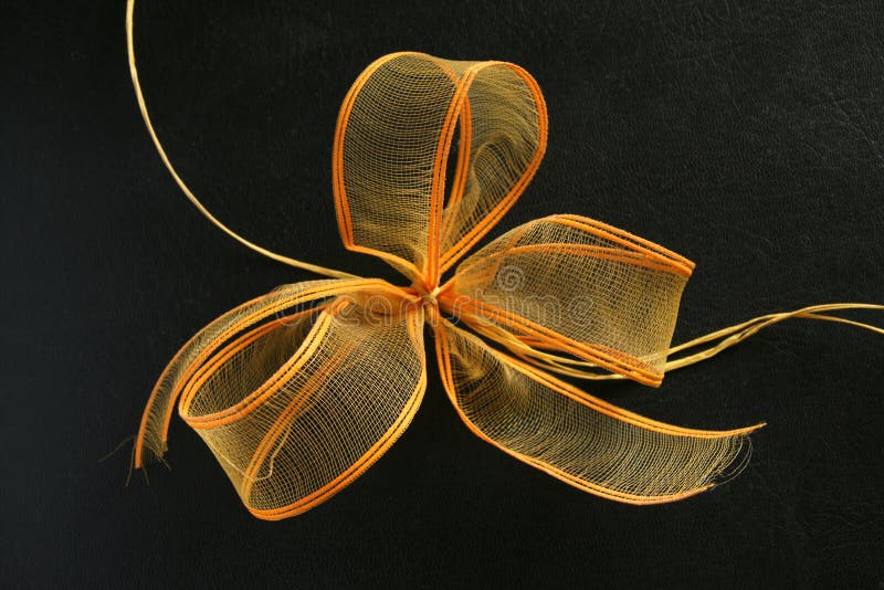 Yellow and orange ribbon stock image. Image of celebration - 5144551