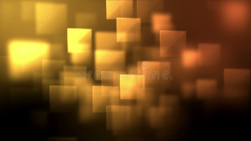Orange Squares Moving Around Against a Black Background Stock Video ...