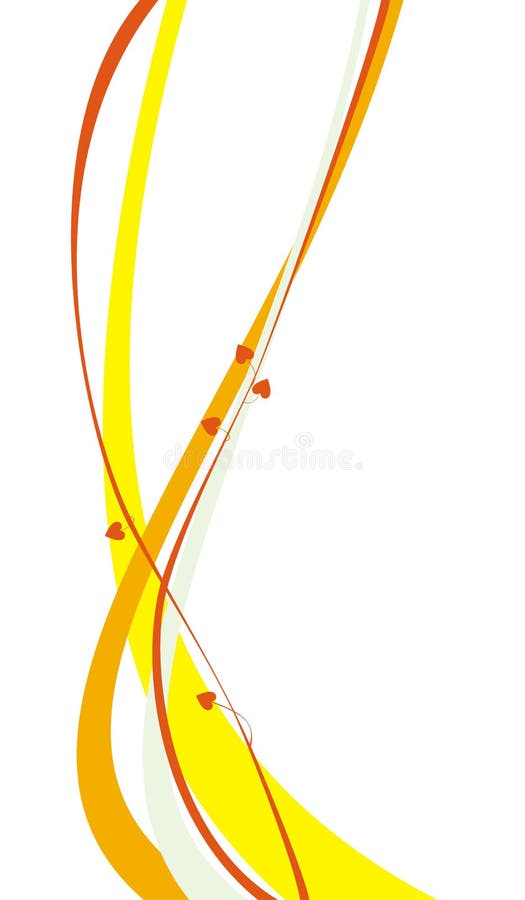 Red and Yellow Curve Strips Stock Vector - Illustration of color ...