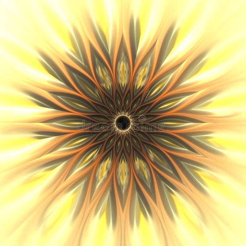 Yellow and Orange Symmetrical Star Shape Illustration Stock ...