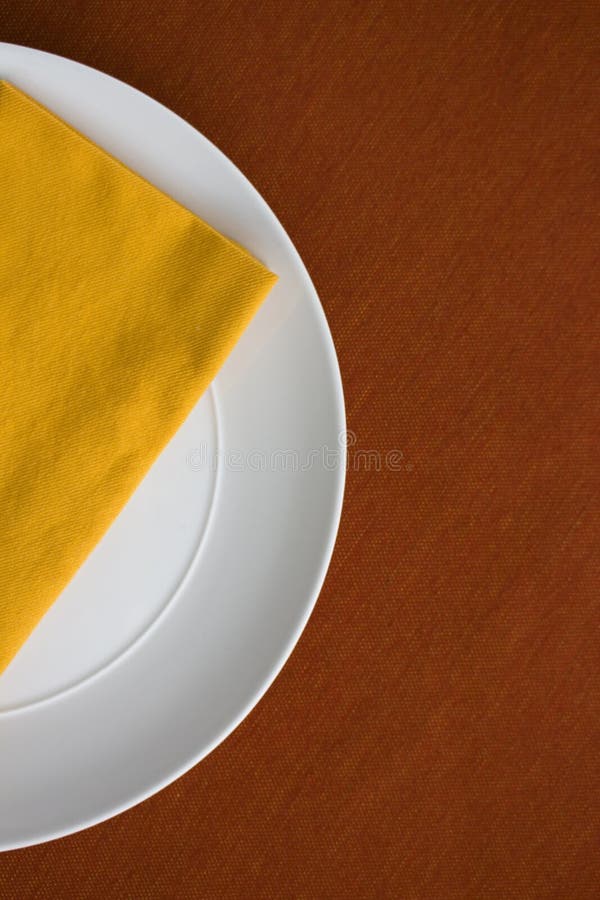 Yellow & Orange Table Setting Stock Image - Image of yellow, orange ...