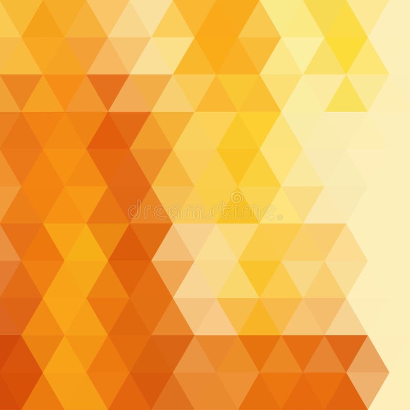 Yellow and Orange Triangles. Vector Background. Layout, Template, Cover ...