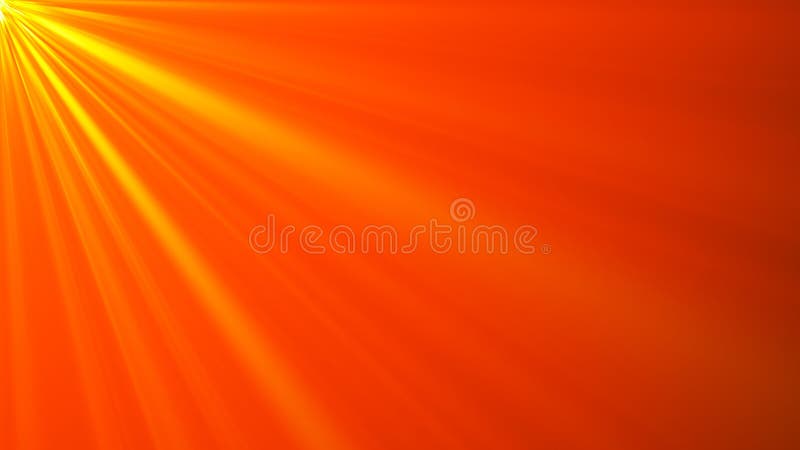 Yellow Orange Warm Light Effect, Sun Rays, Golden Beams Isolated on ...