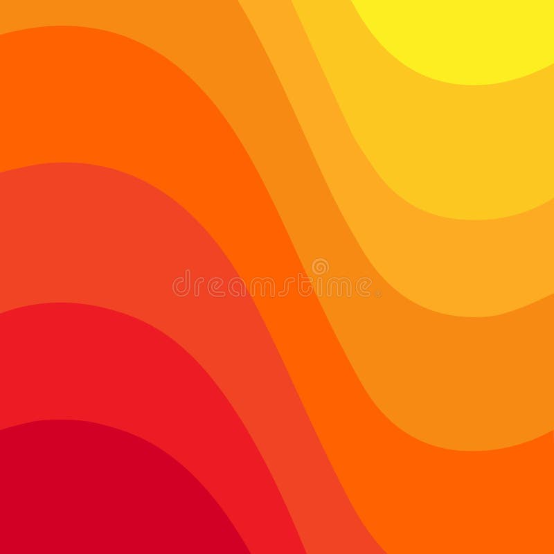 Yellow Orange Wave Vector Background Stock Illustration - Illustration ...