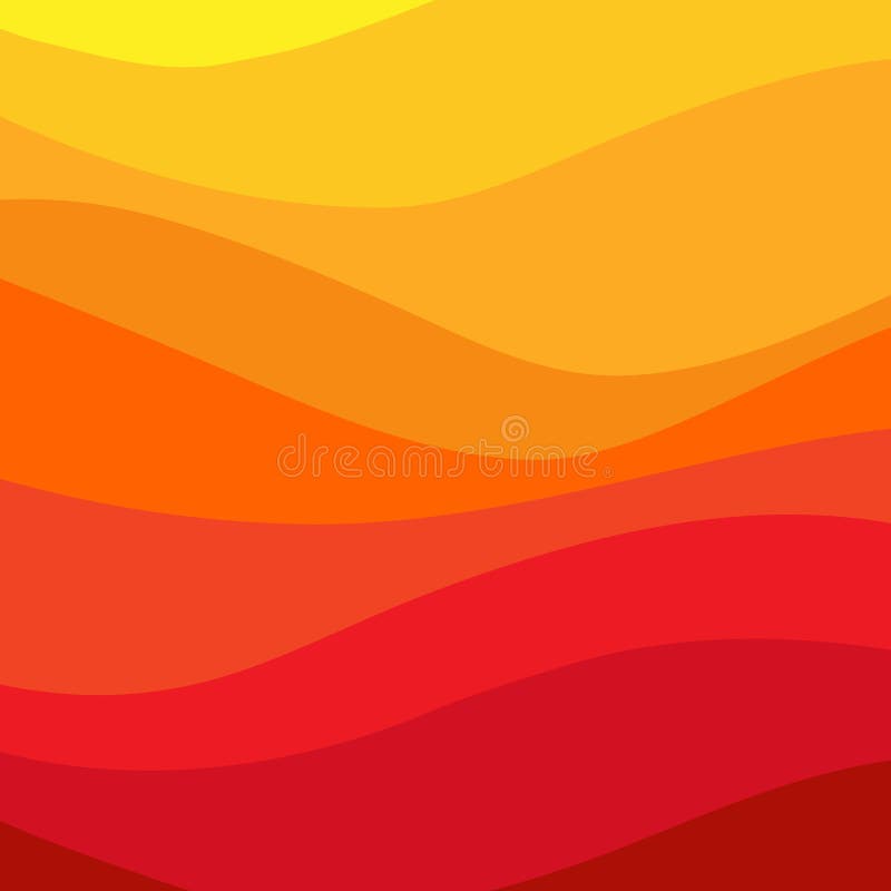 Yellow Orange Waves Vector Background Stock Illustration - Illustration ...