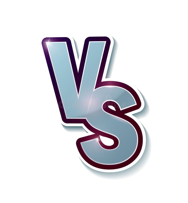 Versus Sign Like Opposition. Concept of Confrontation, Together ... Versus Sign Like Opposition. Concept of Confrontation, Together ...