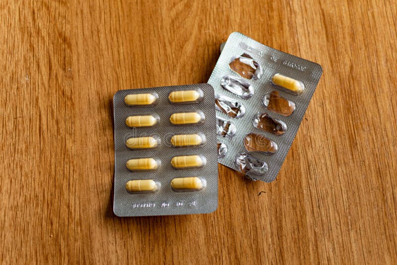 Yellow, Oval-shaped Tablets in Capsules, Absorbable Shell with Powder ...