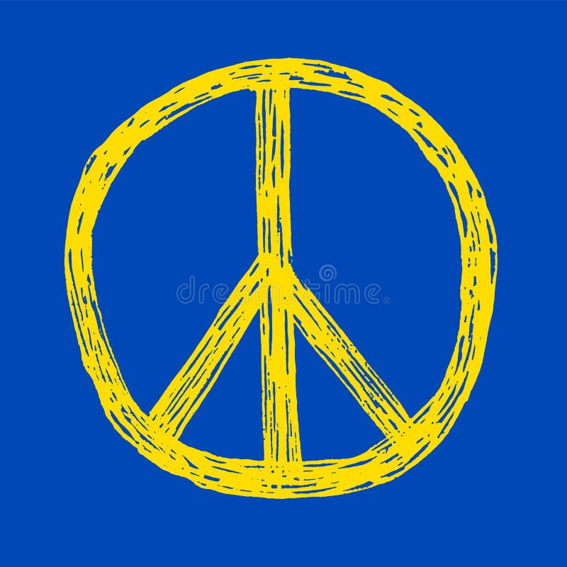 Yellow Pacific Sign on Blue Background Stock Vector - Illustration of ...