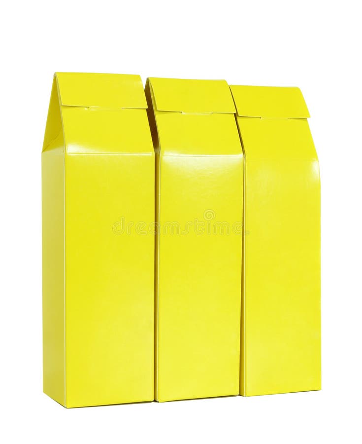 Yellow package box stock image. Image of label, parcel - 26504299