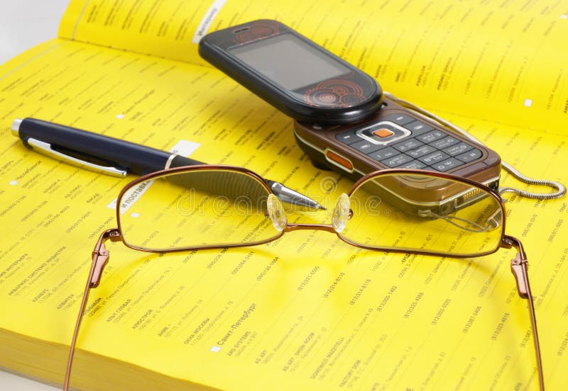 Yellow pages stock photo. Image of finance, mobility, email - 4751586
