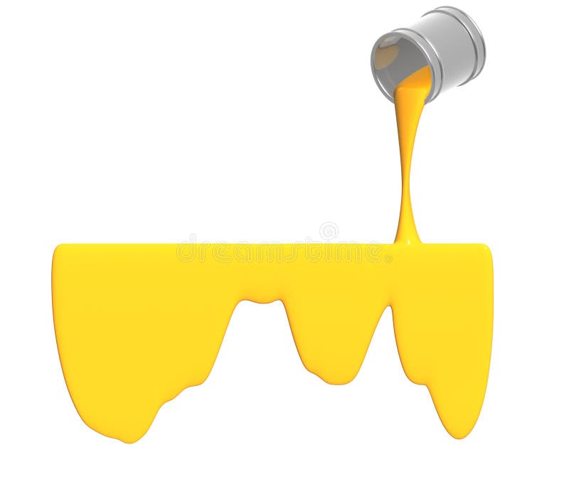 Yellow paint splodge stock illustration. Illustration of splodge - 2767595