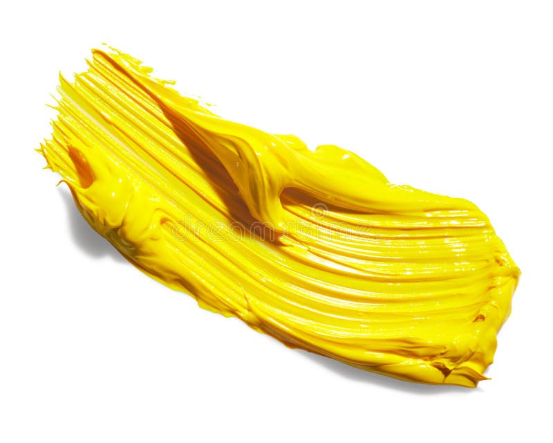 Yellow Paint Abstract Stroke Stock Photo - Image of background, stroke ...