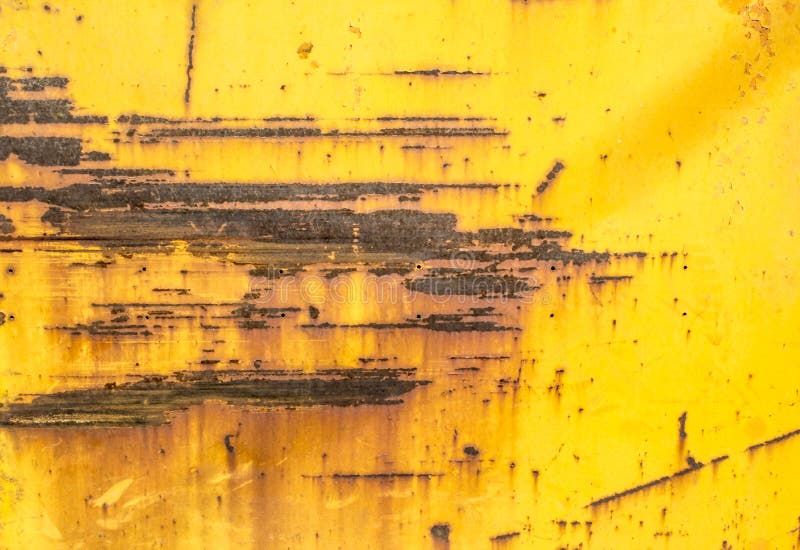 Yellow paint mottled tin stock image. Image of weathering - 62029131