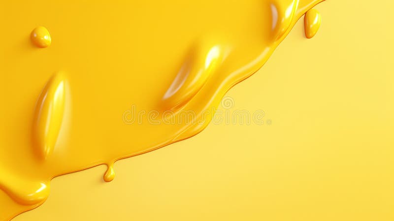 Yellow Paint Splashing on a Background of the Same Color Stock ...