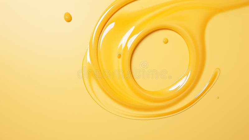 Yellow Paint Splashing on a Background of the Same Color Stock ...