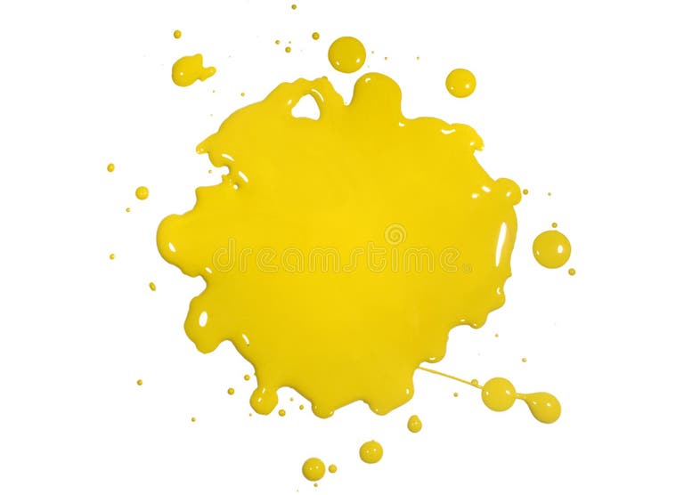 Yellow Paint Splatter stock image. Image of splash, spot - 13060203
