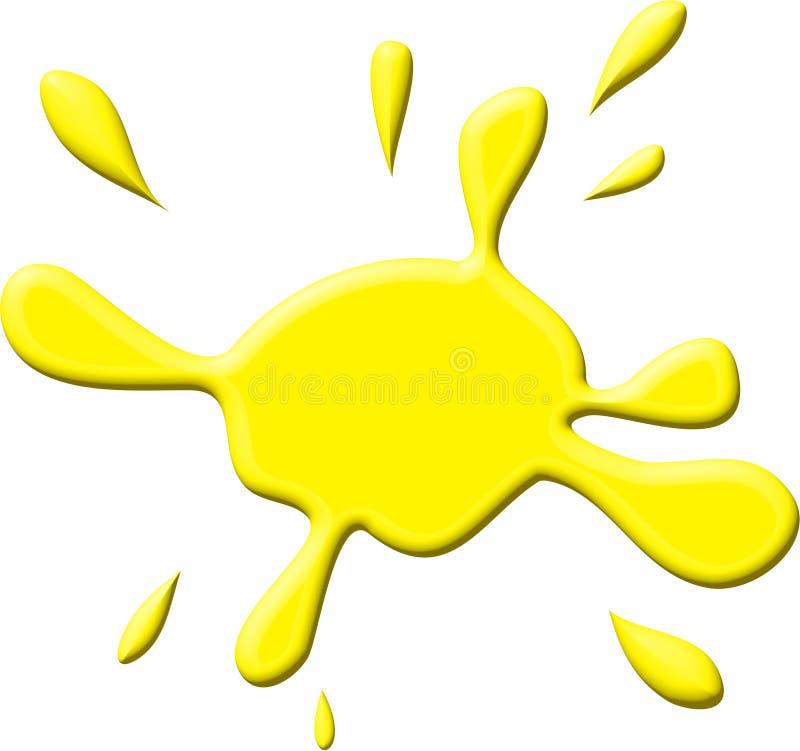Yellow Splat Clipart