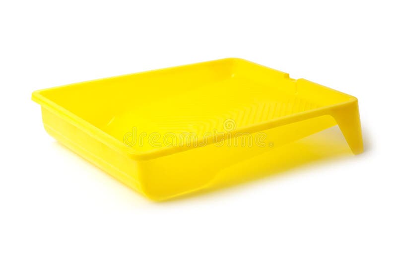 Yellow Paint tray stock image. Image of painter, tray - 30976657