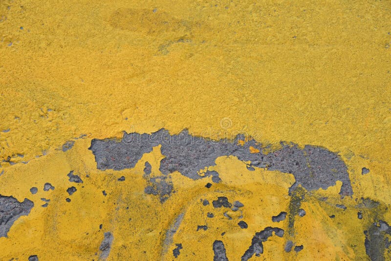 Yellow Painted Rough Concrete Wall Texture Stock Image - Image of ...
