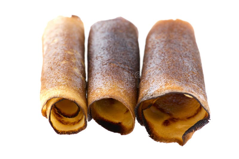 Yellow Pancake on White Close Up Stock Photo - Image of classic, butter ...